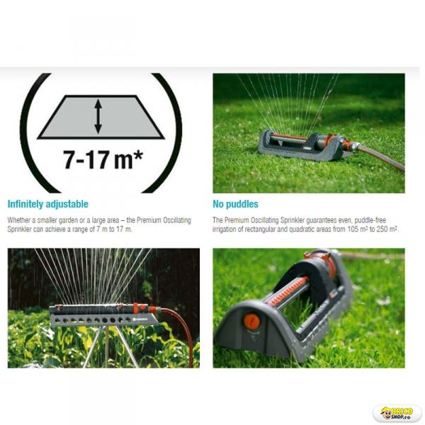 aspersor irigare gazon aspersor oscilant Gardena Premium aspersoare ...